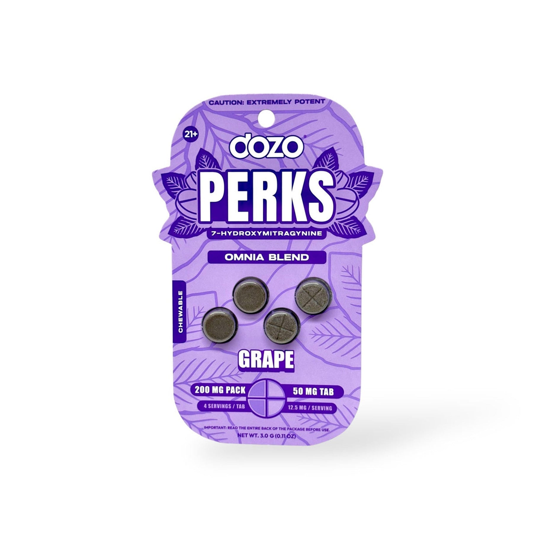 Dozo Perks 7-OH Tablets (200mg - 4 Count) | 7OH.com