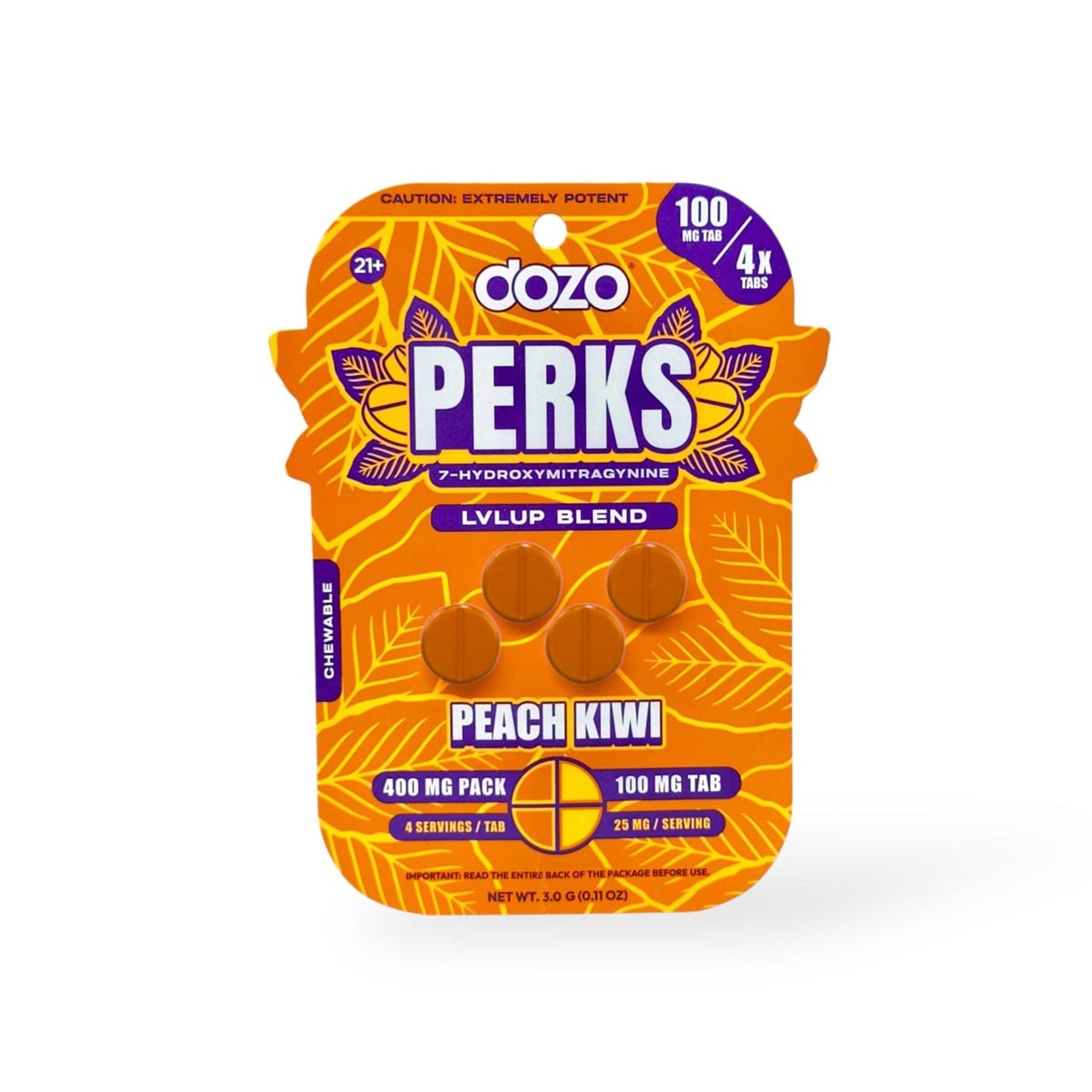 Dozo Perks Extreme Potency 7-OH Tablets (400mg - 4 Count) | 7OH.com